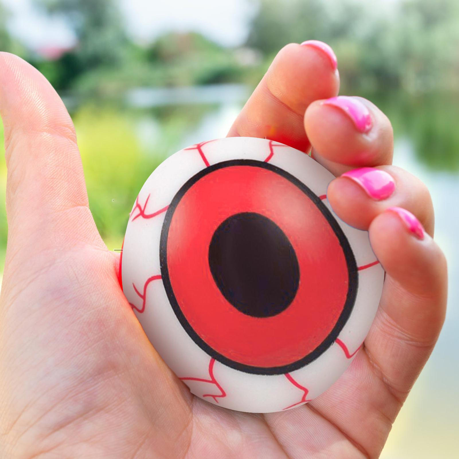 Halloween Eyeballs Realistic Eyes Semicircular Bloodshot Eyes Eyeball ...