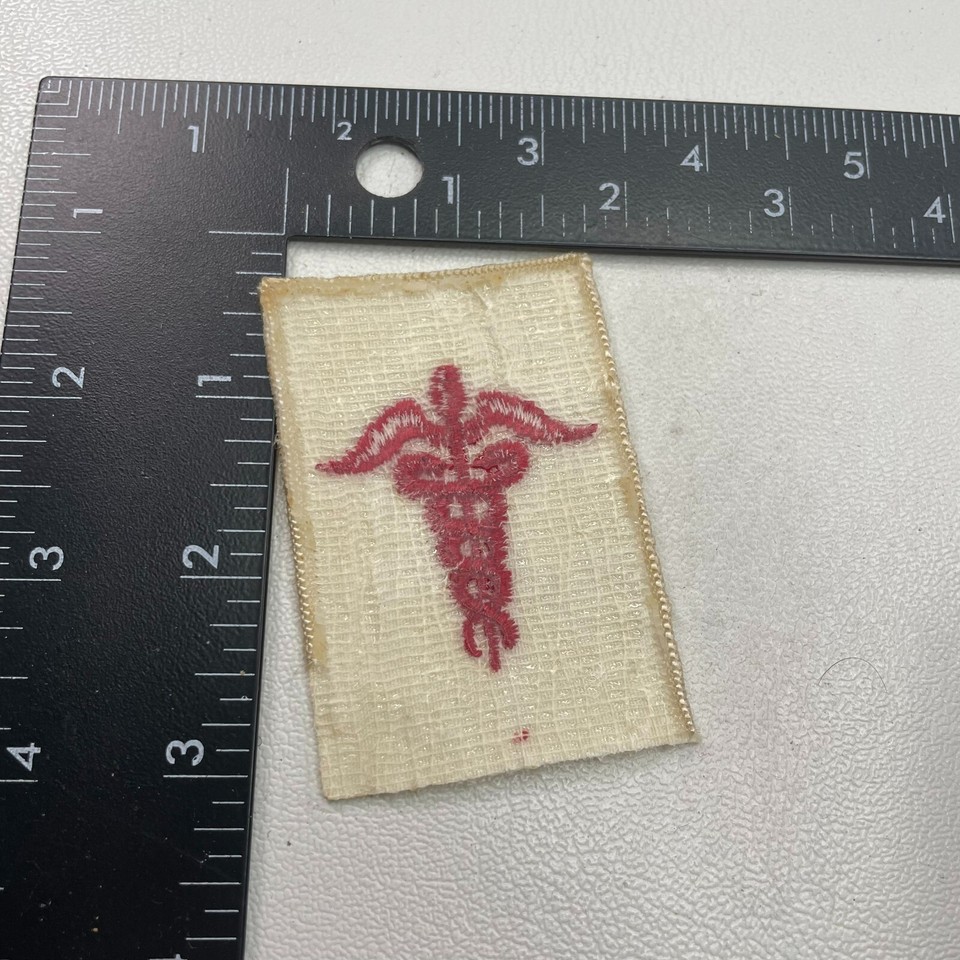 AS-IS-BORDER-MISSING-(PARTIALLY MISSING) Rod of Caduceus MEDICAL Patch 39MS | eBay