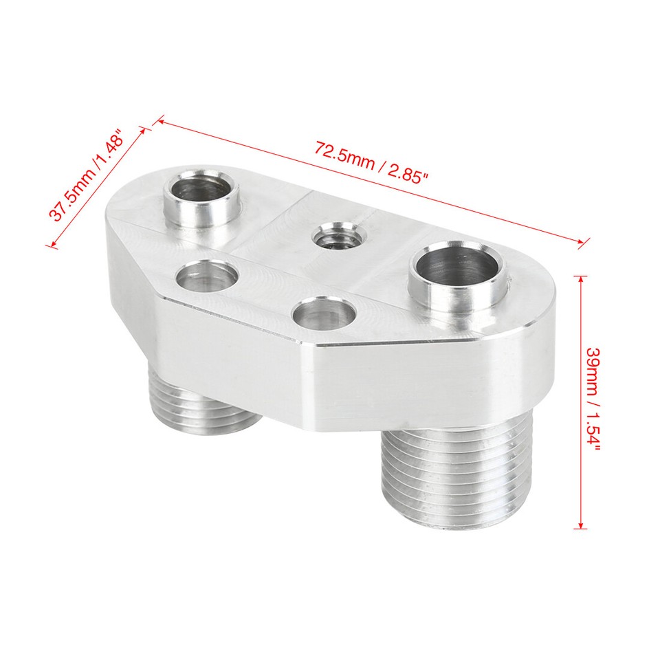 A/C Compressor Adapter Fitting for Sanden SD7B10 7176 Aluminum Billet ...