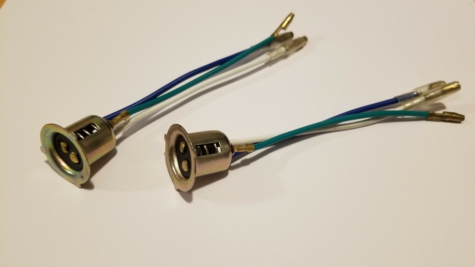 2pc HEADLIGHT BULB SOCKET H6M P15D-25-1 3-WIRE SCOOTER GY6 QUAD ATV ...