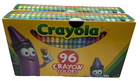 LOT OF 2 Crayola 96ct Assorted Color Crayons, Flip-Top with Built-in ...