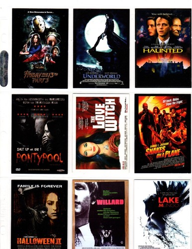 CULT HORROR FILMS CUSTOM TRADING CARD 18 CARDS SERIES SIX SET | eBay