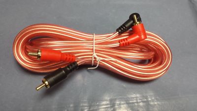 CAR VAN AMP AMPLIFIER OXYGEN FREE CLEAR RCA PHONO LEAD CABLE 5M COPPER ...