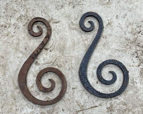 Vintage Heavy Cast Iron Wall Decor Set Pair | eBay