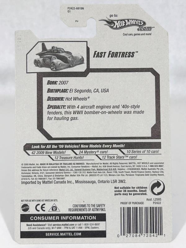 Hot Wheels Fast Fortress '09 HW Designs Very Rare Unique Upside Down ...