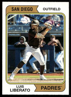 2023 Topps Heritage Luis Liberato Rookie G291 San Diego Padres #168 | eBay
