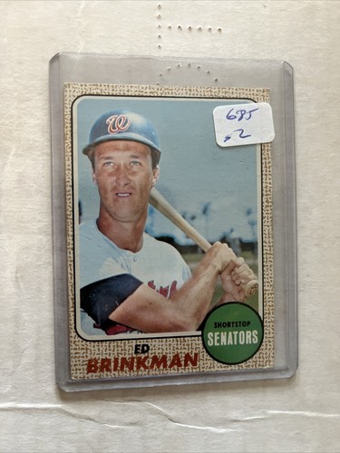 1968 Ed Brinkman Washington Senators Topps Baseball Card #49 | eBay