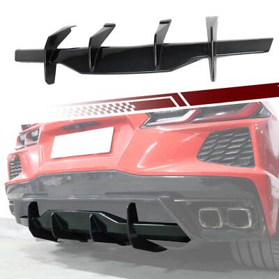Carbon Flash C8 Rear Bumper Diffuser Fit for Corvette C8 Stingray Z51 ...