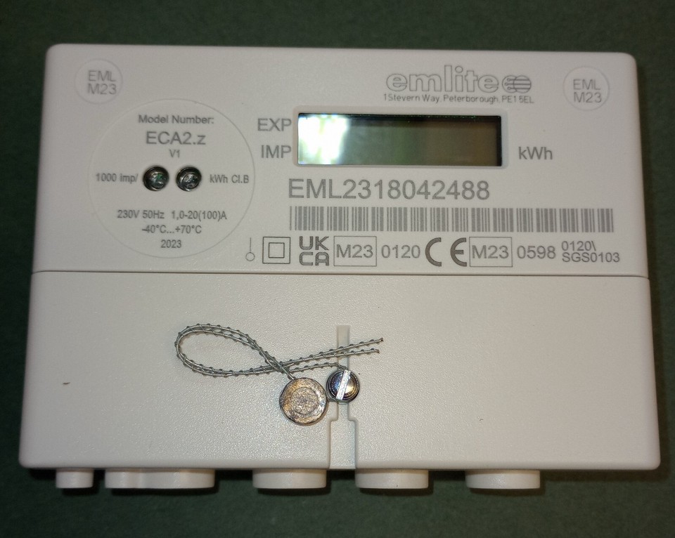 ECA2 EMLITE SINGLE PHASE ELECTRIC CREDIT METER IMPORT ONLY & IMPORT ...
