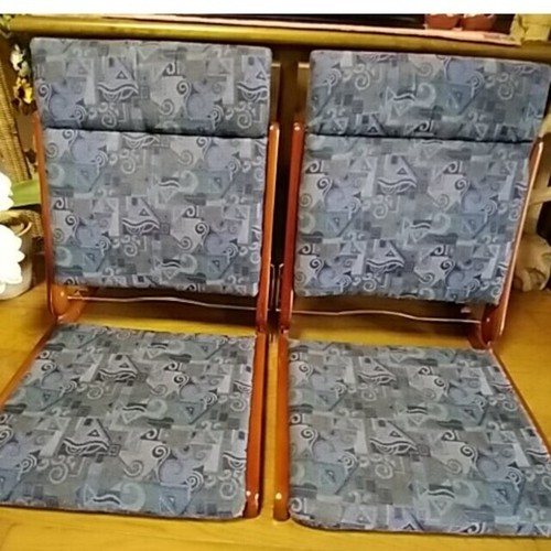 Showa Retro Vintage Legless Folding Chair Set of 2 From Japan Good ...