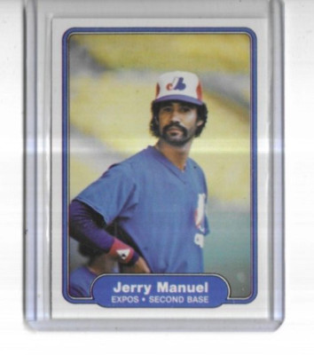 1982 Fleer #195 Jerry Manuel Montreal Expos | eBay