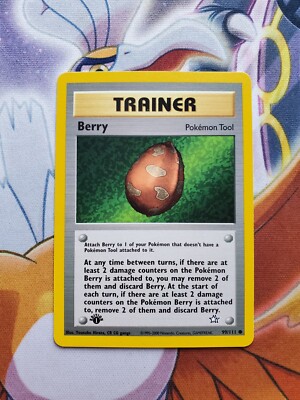 Pokemon WOTC 1st Edition Neo Genesis Berry Trainer 99/111 Non-Holo ...