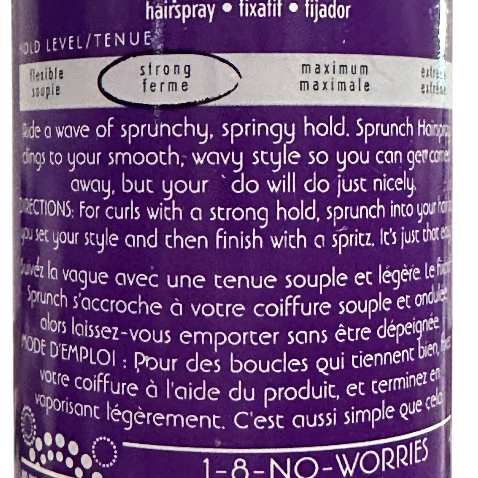 Aussie Sprunch Non-Aerosol Hairspray Strong Hold Finish 8.5 oz Old ...