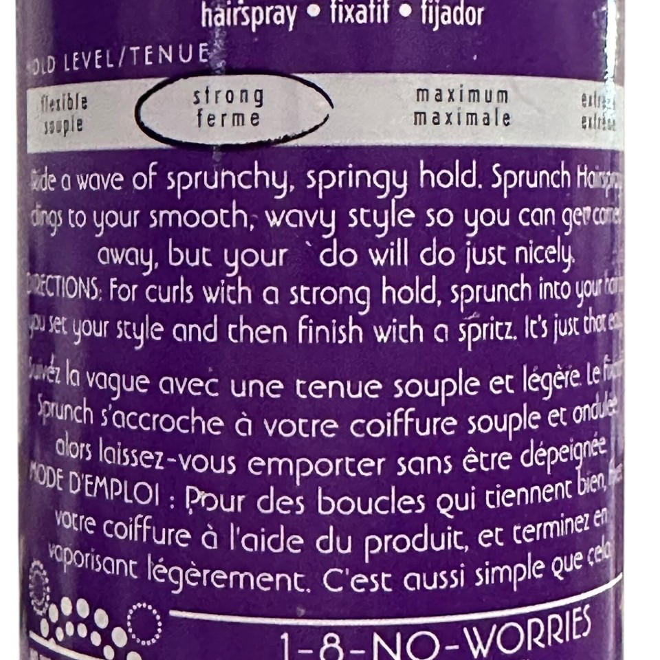 Aussie Sprunch Non-Aerosol Hairspray Strong Hold Finish 8.5 oz Old ...