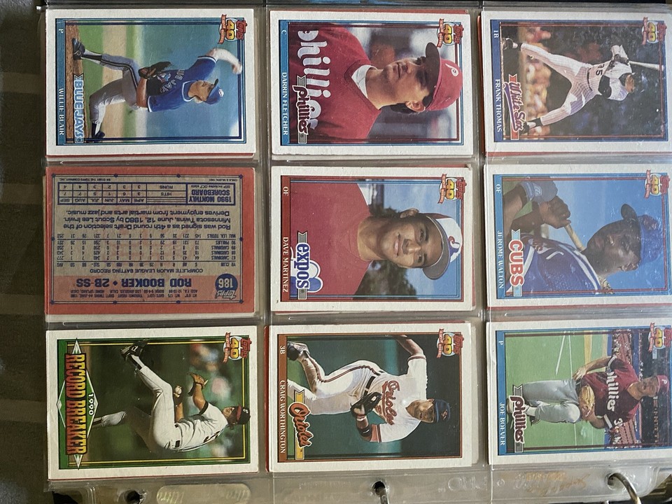 Baseball Card Album Binder Card Lot (200+) With Cards MLB Various ...
