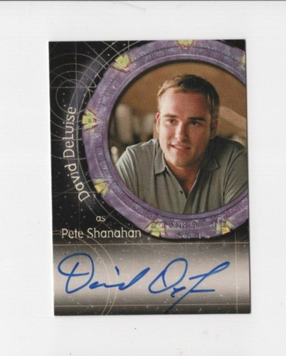 DAVID DeLUISE AUTOGRAPH STARGATE SG-1 PETE SHANAHAN AUTO 2004 ...