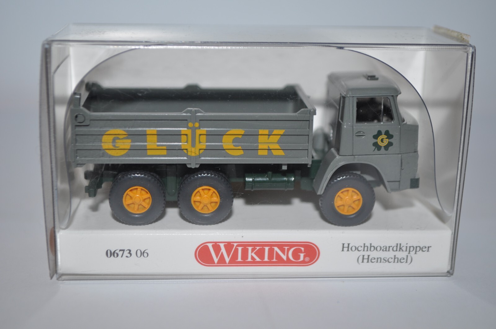 Wiking 0673 06 Henschel Highboard Tipping Truck "GLUeCK" NEW w/BOX | eBay