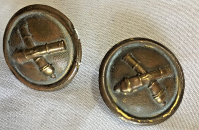 Indian Wars Crossed Cannon U. S. cap buttons w/wire (2) | eBay