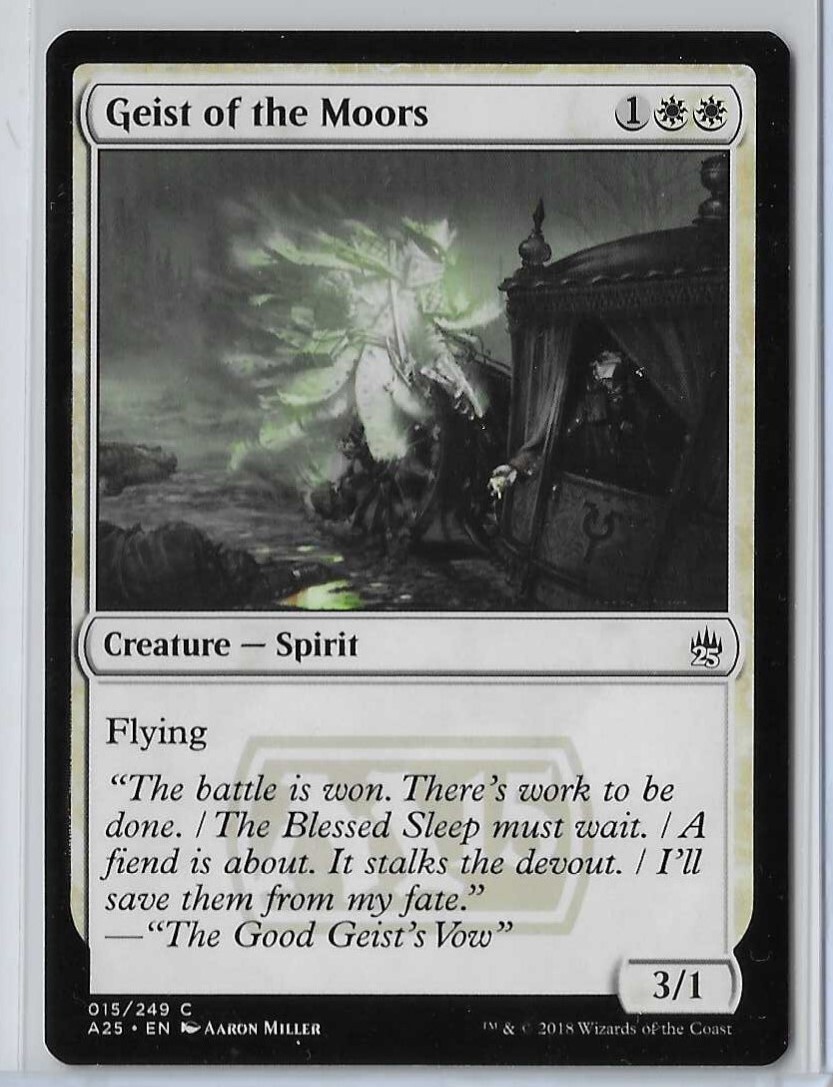 MTG Geist of the Moors Masters 25 (A25) Common Magic Card #015/249 ...