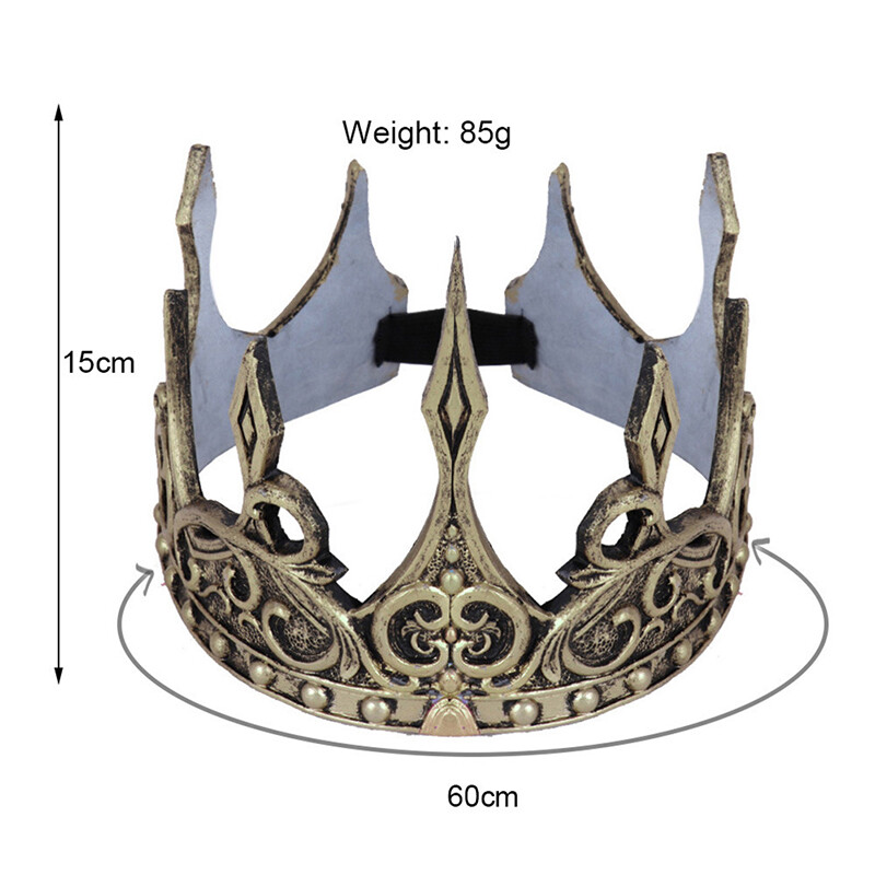 Crown King For Men Crowns Halloween Costume Kings Vintage Headdress ...