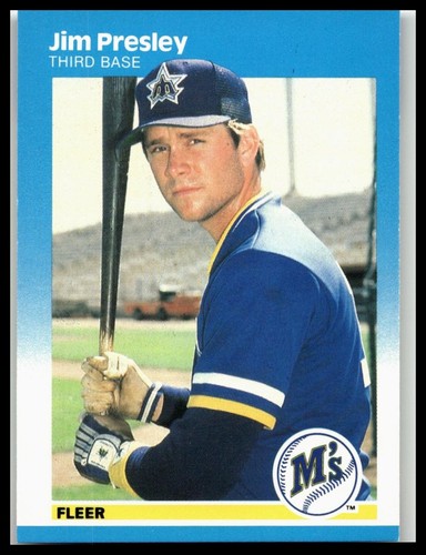 1987 Fleer #594 Jim Presley Seattle Mariners | eBay