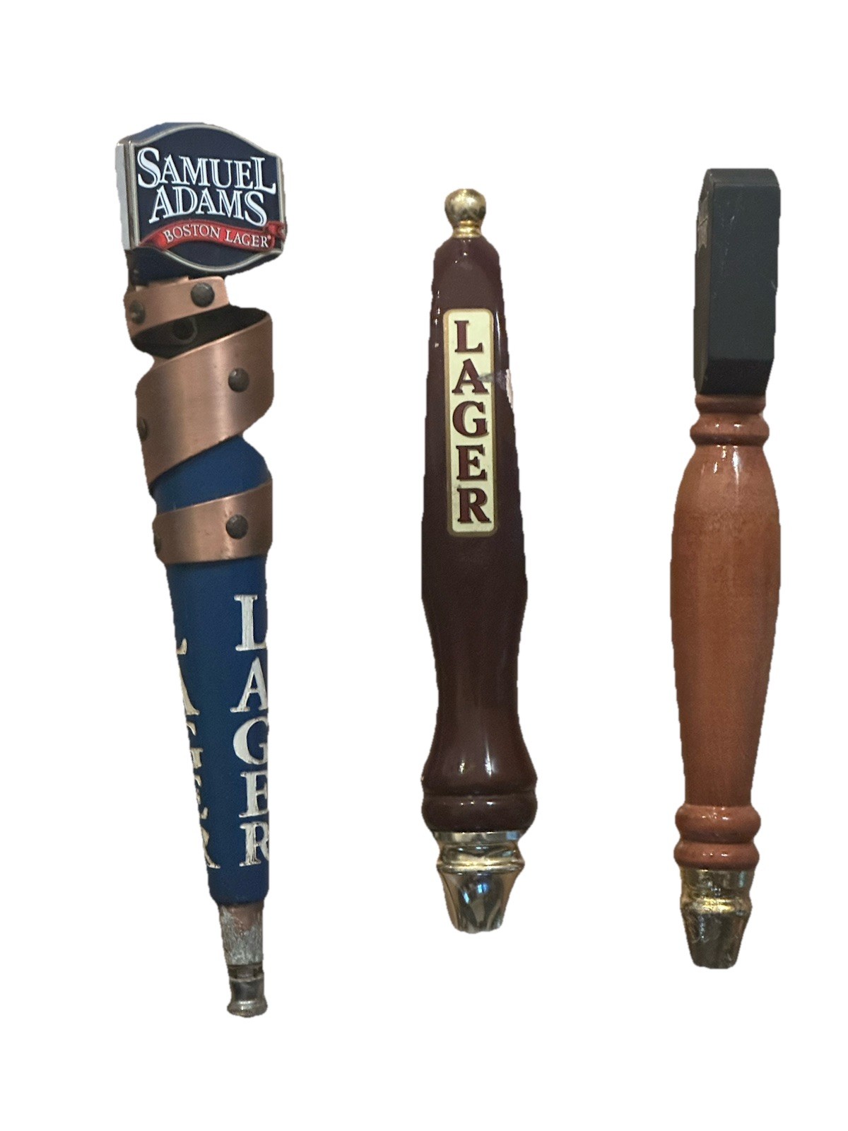 Beer Tap Handles Lot of 3 Samual Adams & Yuengling Bar Keg Pull Man ...