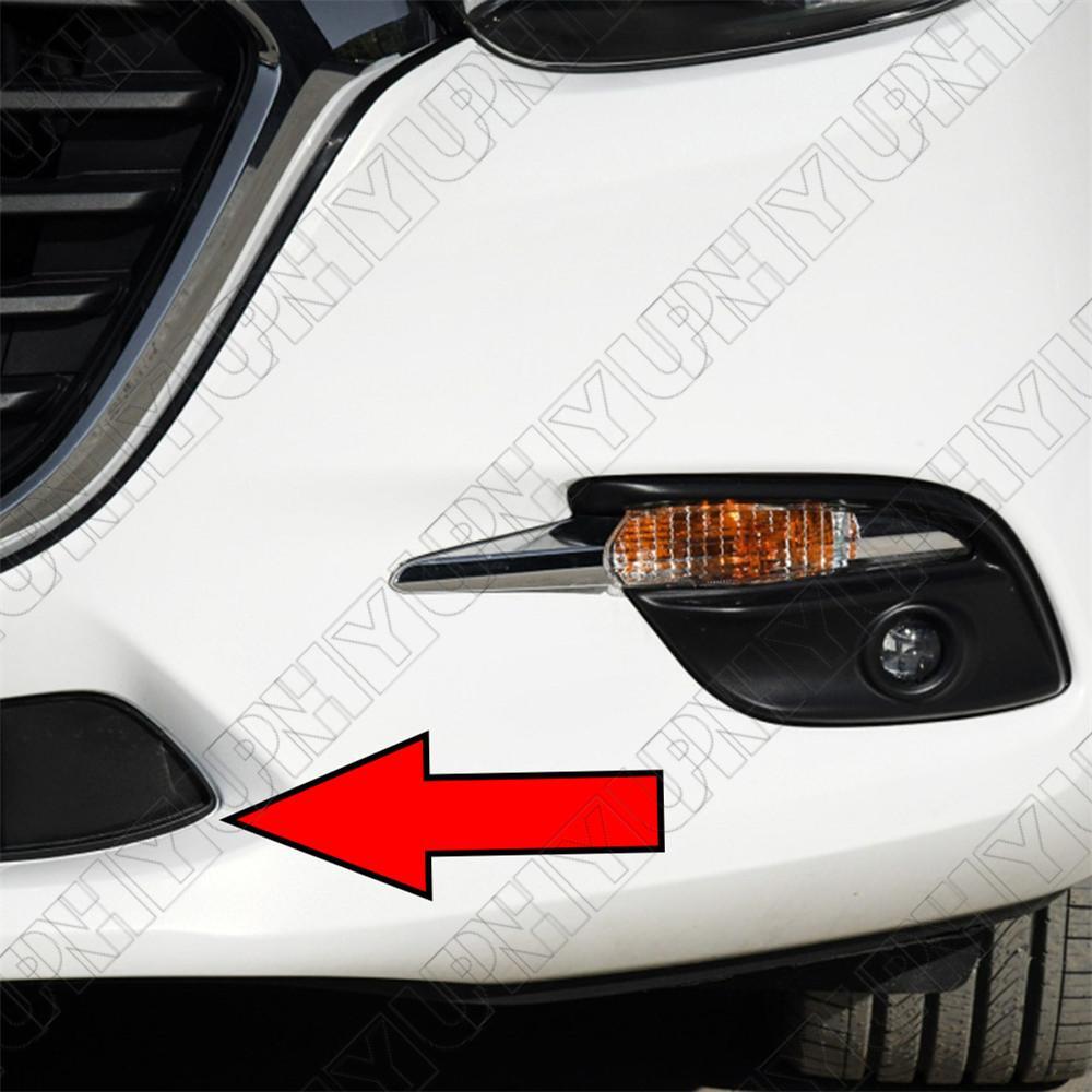 2PCS Front Bumper Lower Grille Tow Hook Cover For Mazda 3 2017-2018 ...