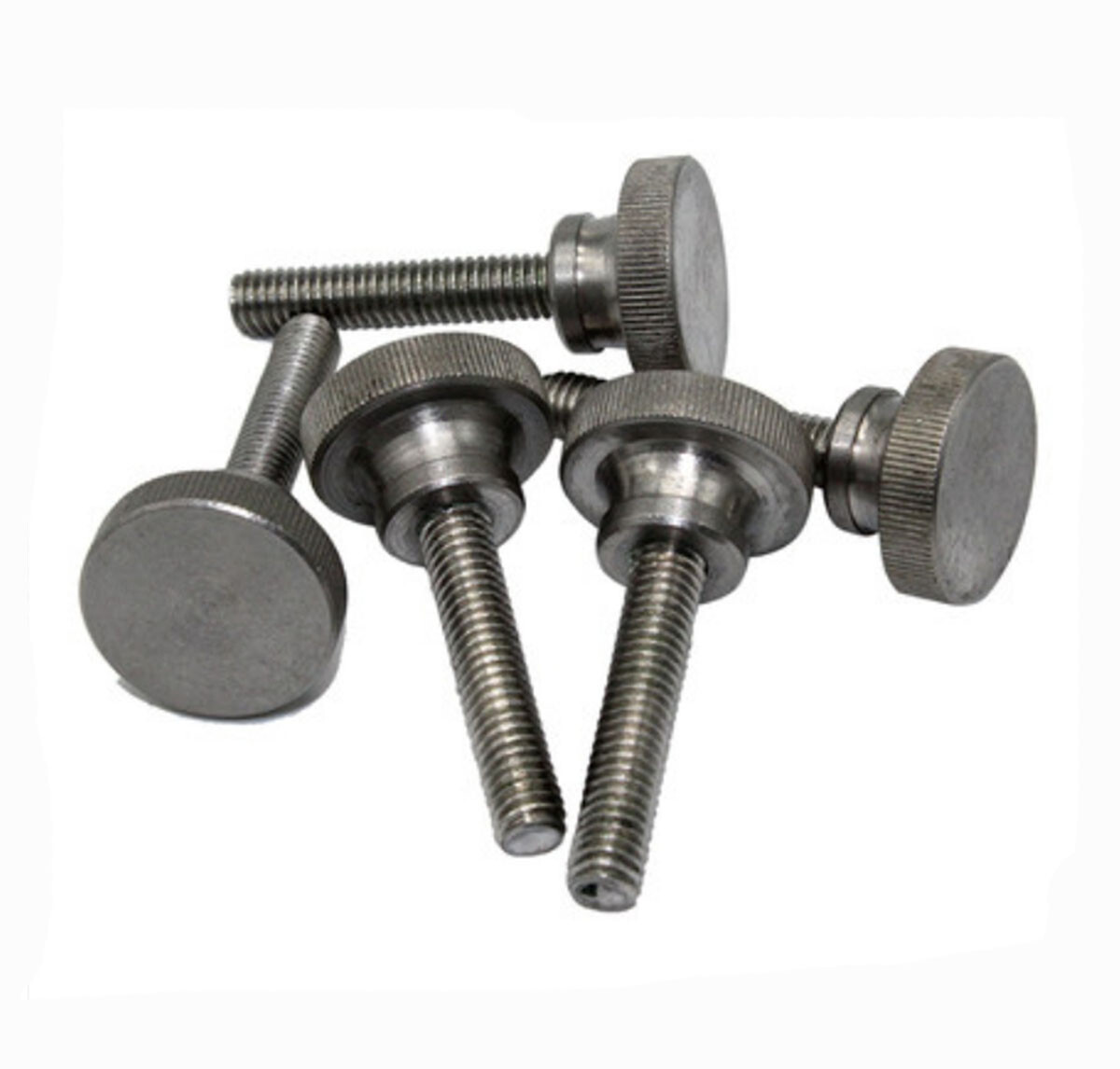 M3 M4 M5 304 SS Hand-twisted Screws High-head Knurled Step Adjust Thumb ...