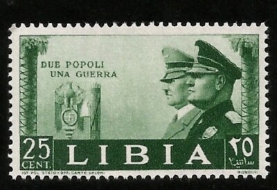 1941 WWII Axis Powers Hitler Mussolini Italian Africa Colony Mint Stamp ...