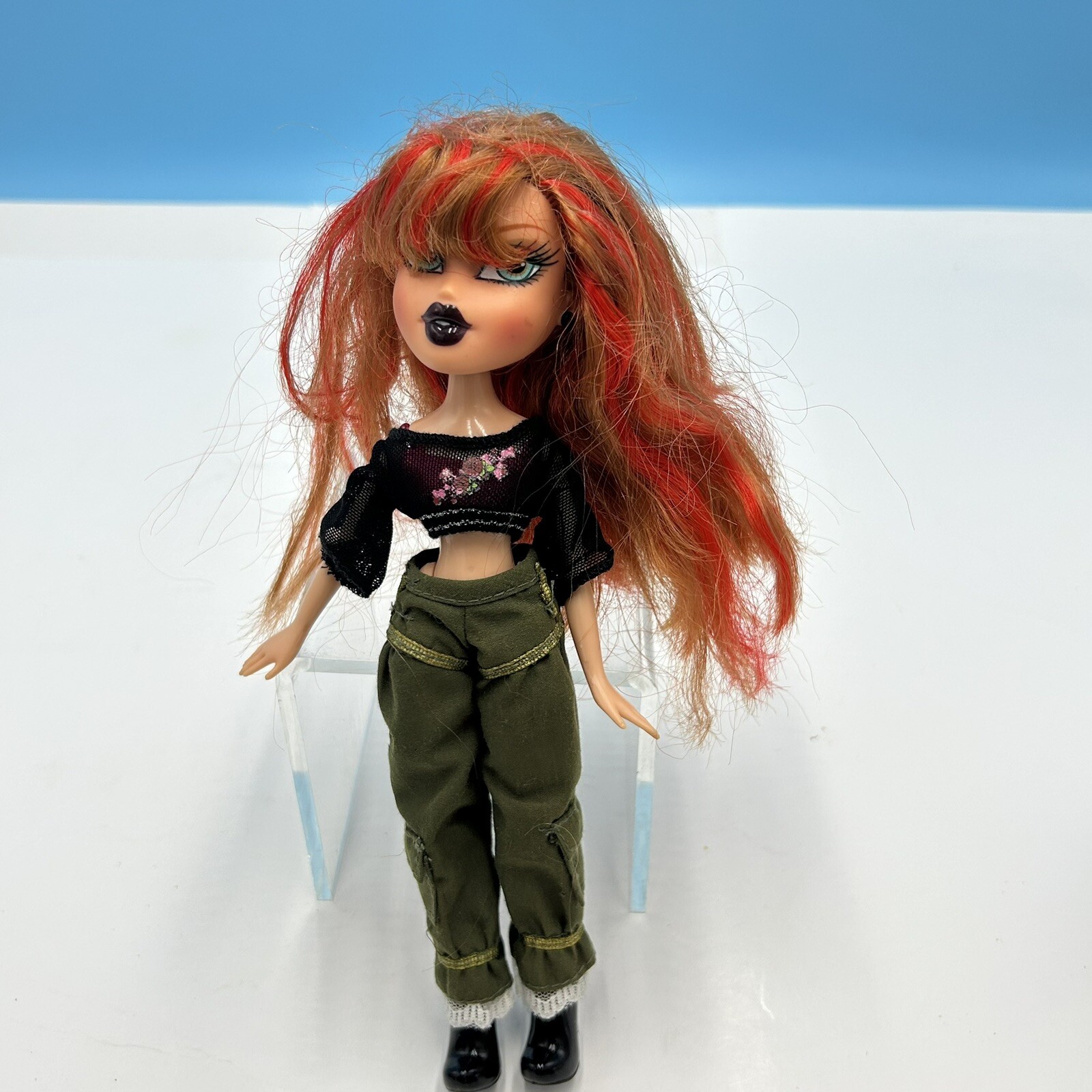 Bratz Meygan Meghan Doll Pretty N Punk Doll Goth. 2001 MGA red hair ...