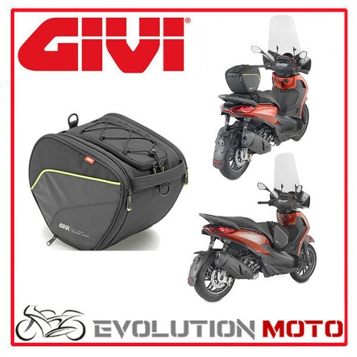 HONDA ADV 350 SADDLE TUNNEL BAG WITH SIDE POCKETS EA135 GIVI BLACK | eBay
