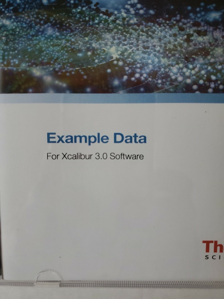 Thermo Scientific Example Data for Xcalibur 3.0 Software | eBay