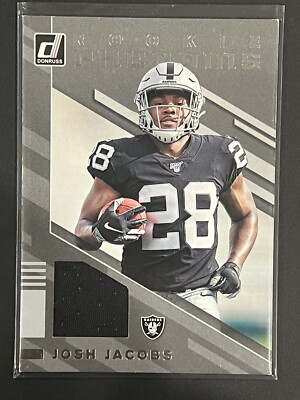 2019 Donruss Rookie Phenoms Jersey Patch Josh Jacobs RC #RPJ-8 Raiders ...