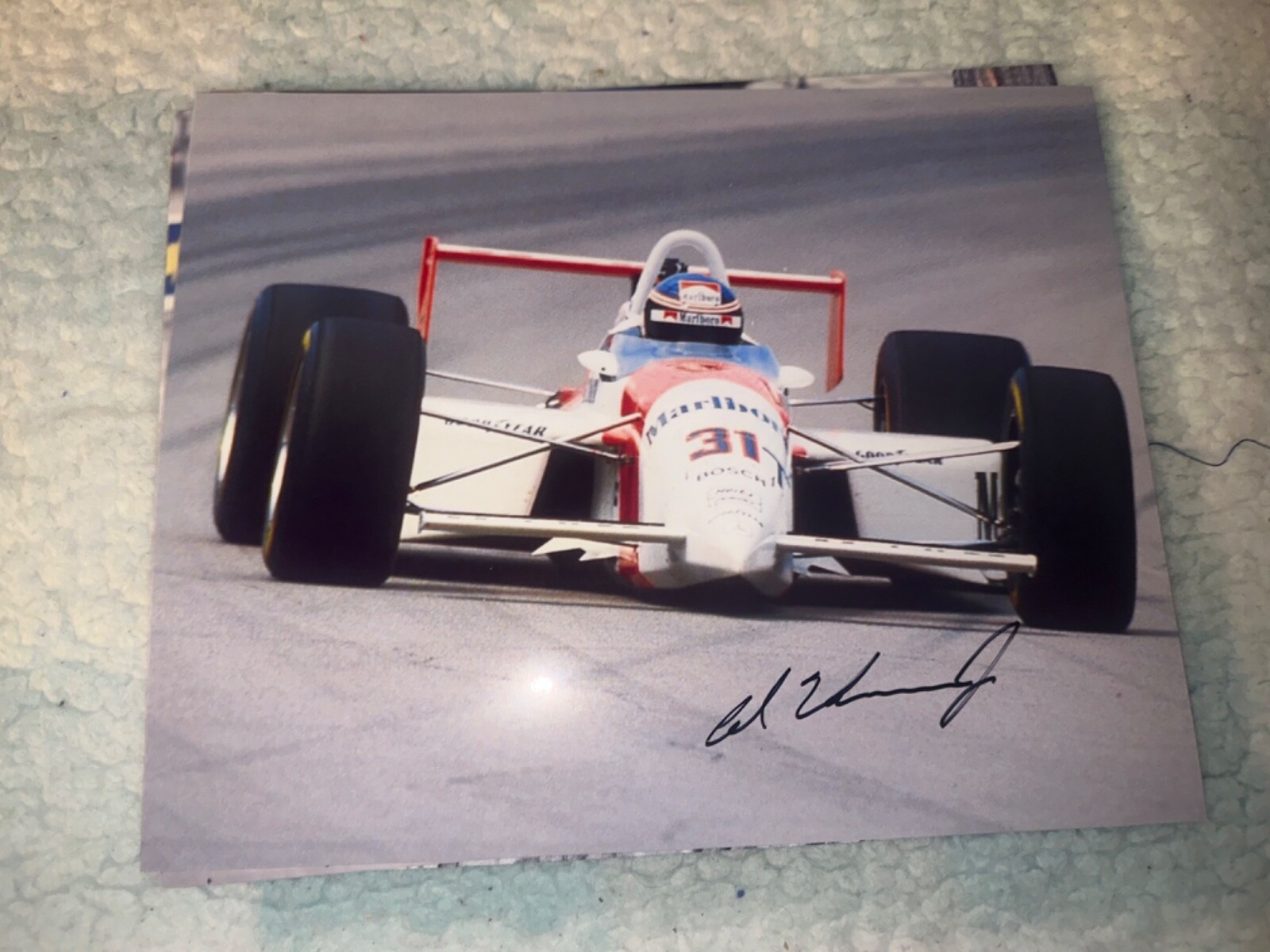 AL UNSER JR signed y1 FORMULA ONE 1 8x10 photo marlboro Dominos | eBay