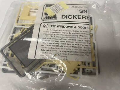 LIFE LIKE HO SCALE DICKERSON STATION COMPLETE KIT WITH LIGHT AND WIRING ...