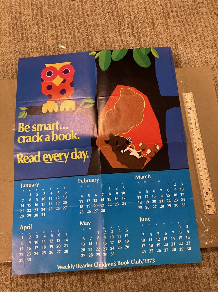 Weekly Reader Children’s Book Club 1973 Be Smart Poster | eBay