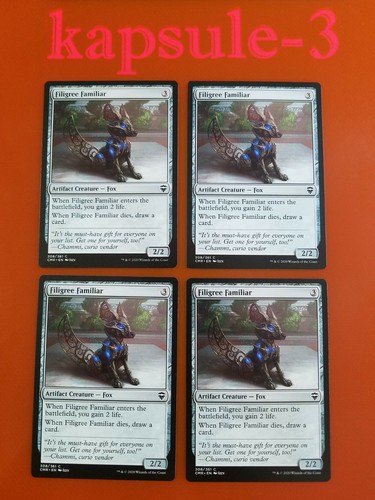 4x Filigree Familiar | Commander Legends | MTG Magic Cards | eBay