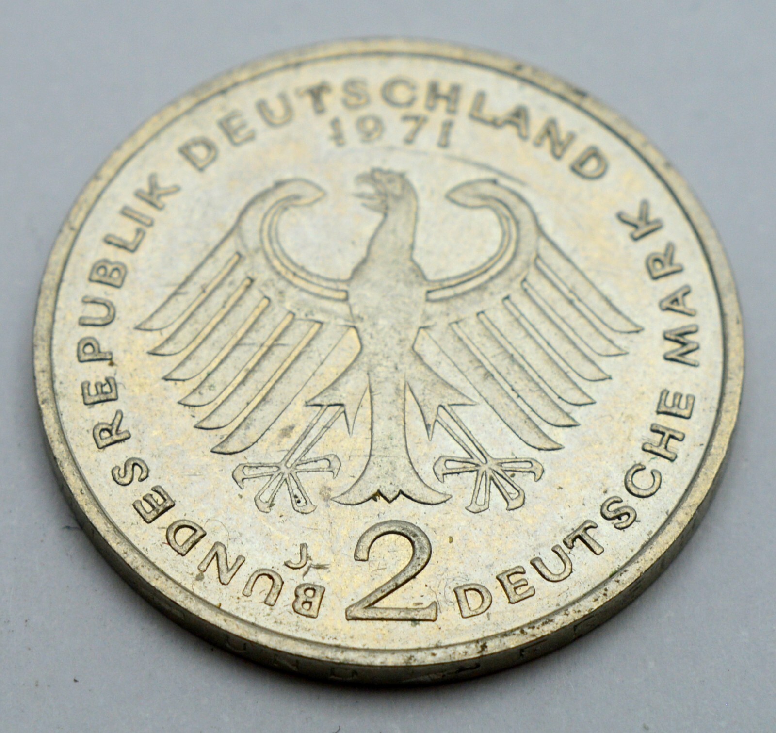 GERMANY 2 MARK 1971 J OLD COIN | eBay