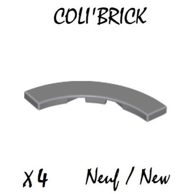 Lego 27507 - 4x Plaque Tile Round Corner 4x4 Macaroni - Dark Bluish ...