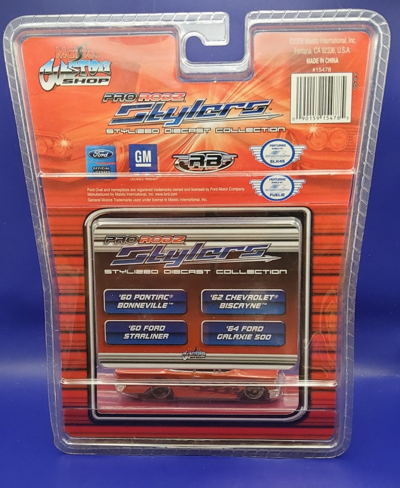 MAISTO PRORODZ Custom Shop STYLERS '60 Pontiac Bonneville 2 Dr. 1/64 ...