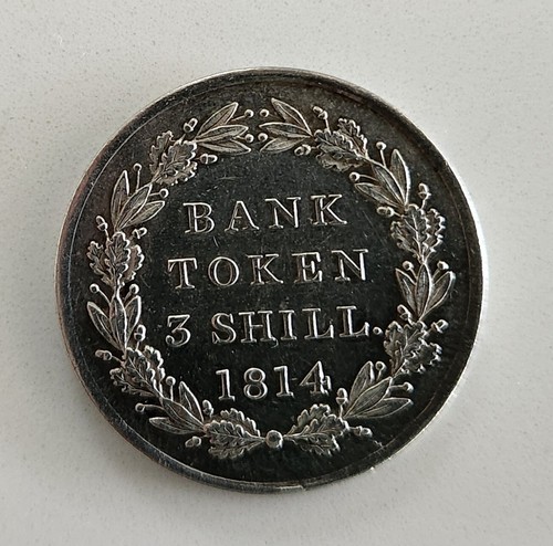 Great Britain 1814 Silver Bank Token 3 shillings | eBay