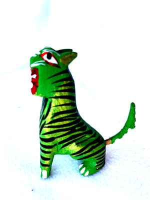 TIGER Alebrije Hand Painted Wood Carving Folk Art Oaxaca Mexico | eBay