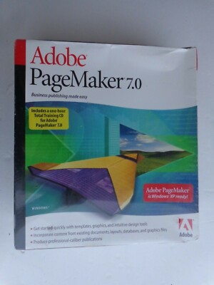 Adobe PageMaker 7.0 (Retail) (1 User/s) - Full Version for Windows ...