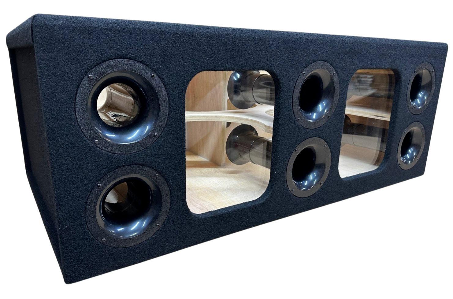 Custom Ported Sub Enclosure Subwoofer Box for 4 12" Subs - 32 Hz ~ 8 CF ...