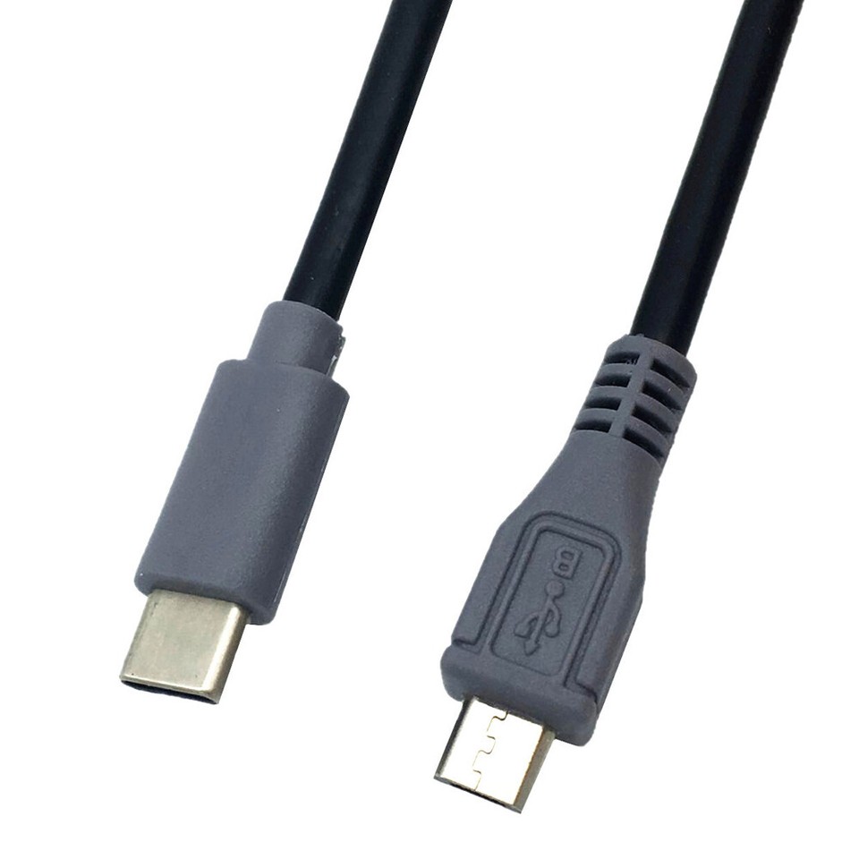 USB Type C Male to Micro USB Male Sync OTG Data Transfer Cord Cable ...