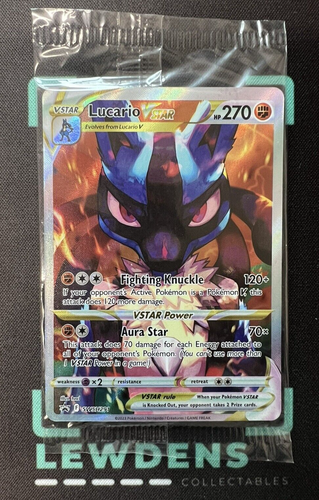 Lucario VSTAR - SWSH291 - Full Art - SWSH Black Star Promo - SEALED ...