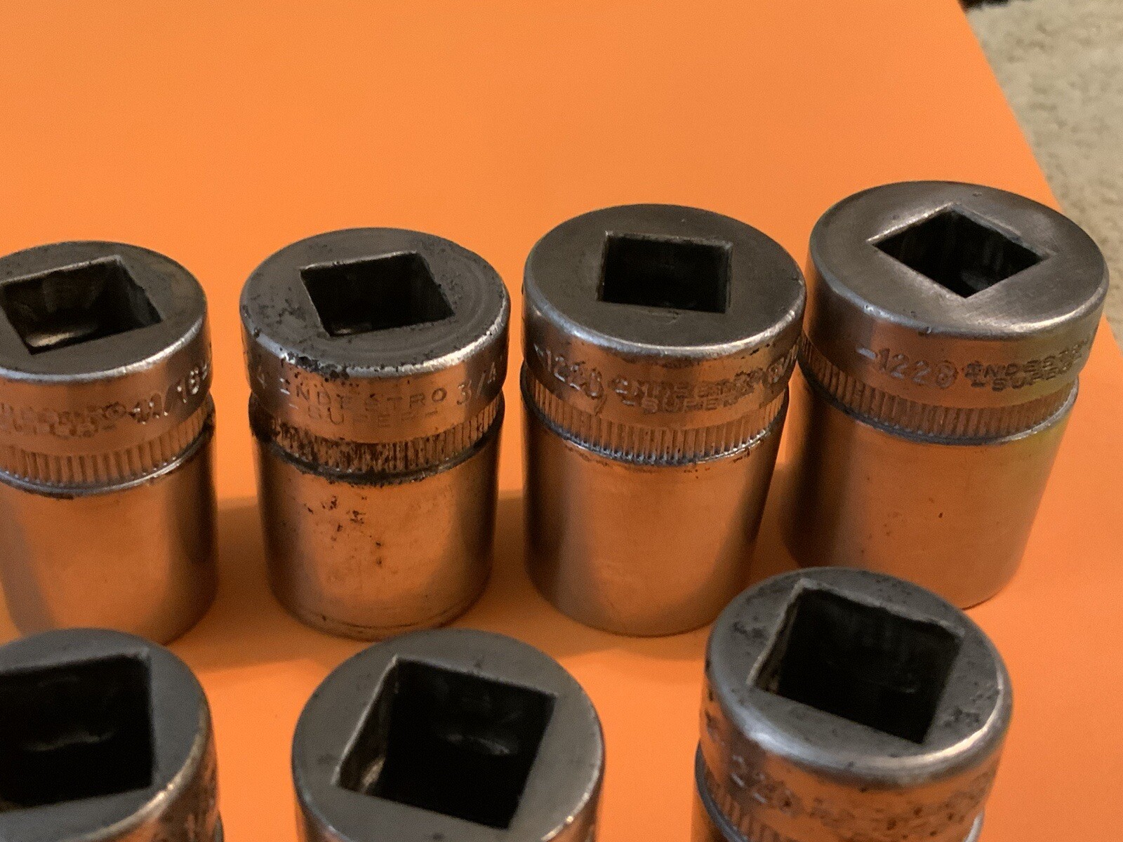 INDESTRO SUPER 6pc 1/2 Drive 12pt SAE Sockets, 9/16in. -7/8in., USA ...