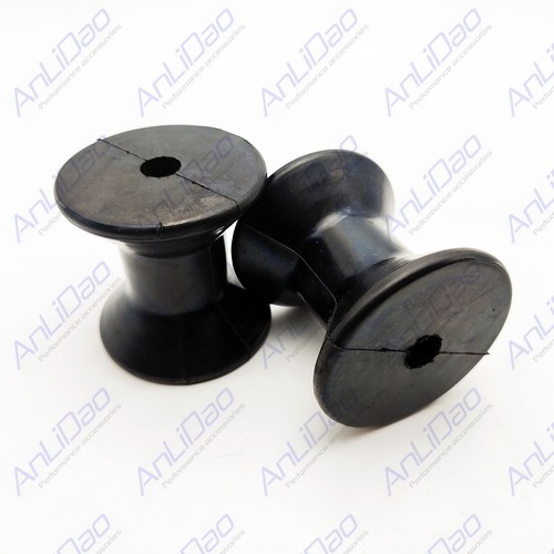 2 Pack 3 Inch Mounting Width Boat Trailer Black Molded Rubber Bow Stop ...