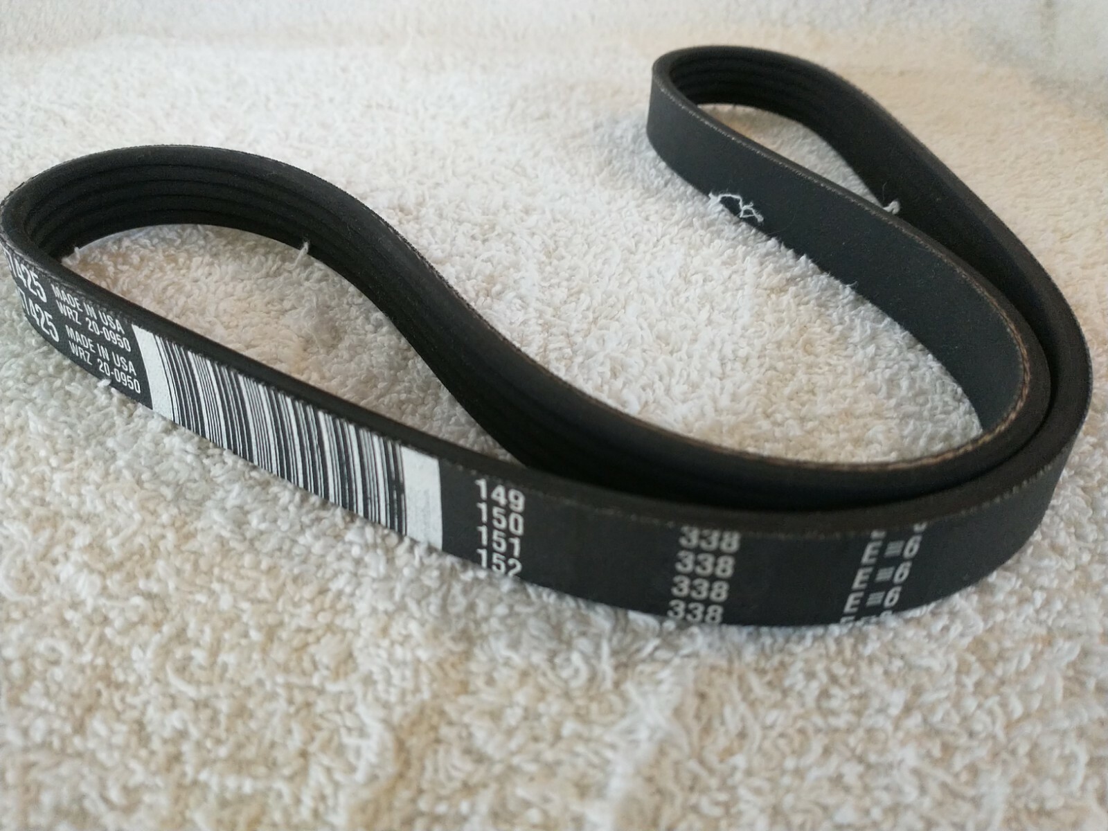 Genuine U.S.A. OEM Cummins V Ribbed Replacement Belt 3037425 3030-01 ...