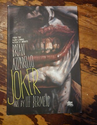 Joker by Brian Azzarello DC Comics 2008 Hardcover Graphic Novel Batman ...